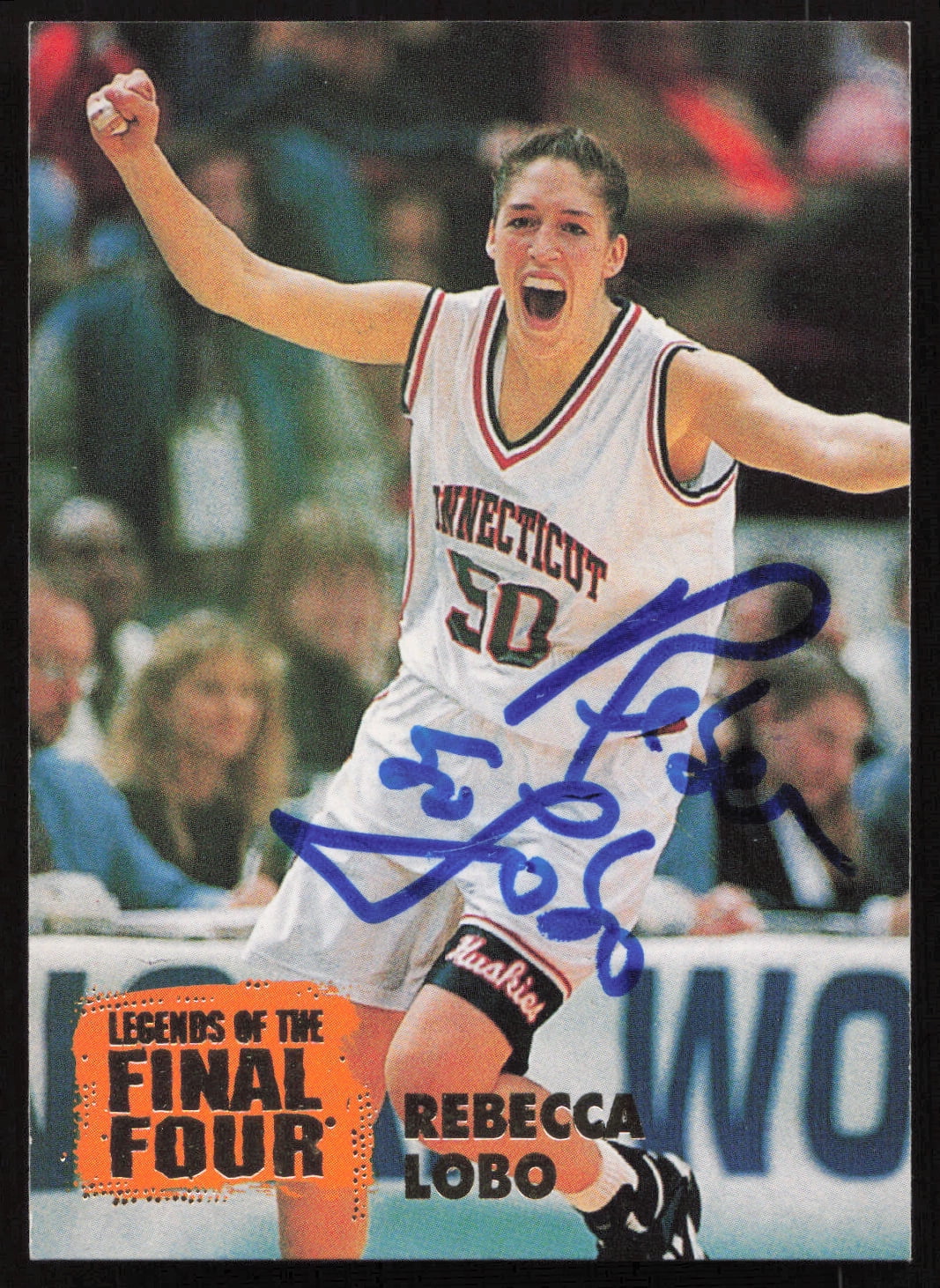 Rebecca Lobo Autographed 1996 Sears Classic Rookie Card #3 Connecticut ...