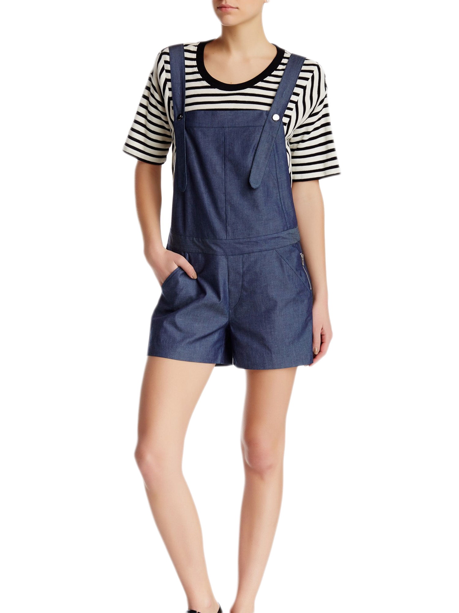 Rebecca Minkoff Women's Balearic Overalls Medium Indigo - Walmart.com