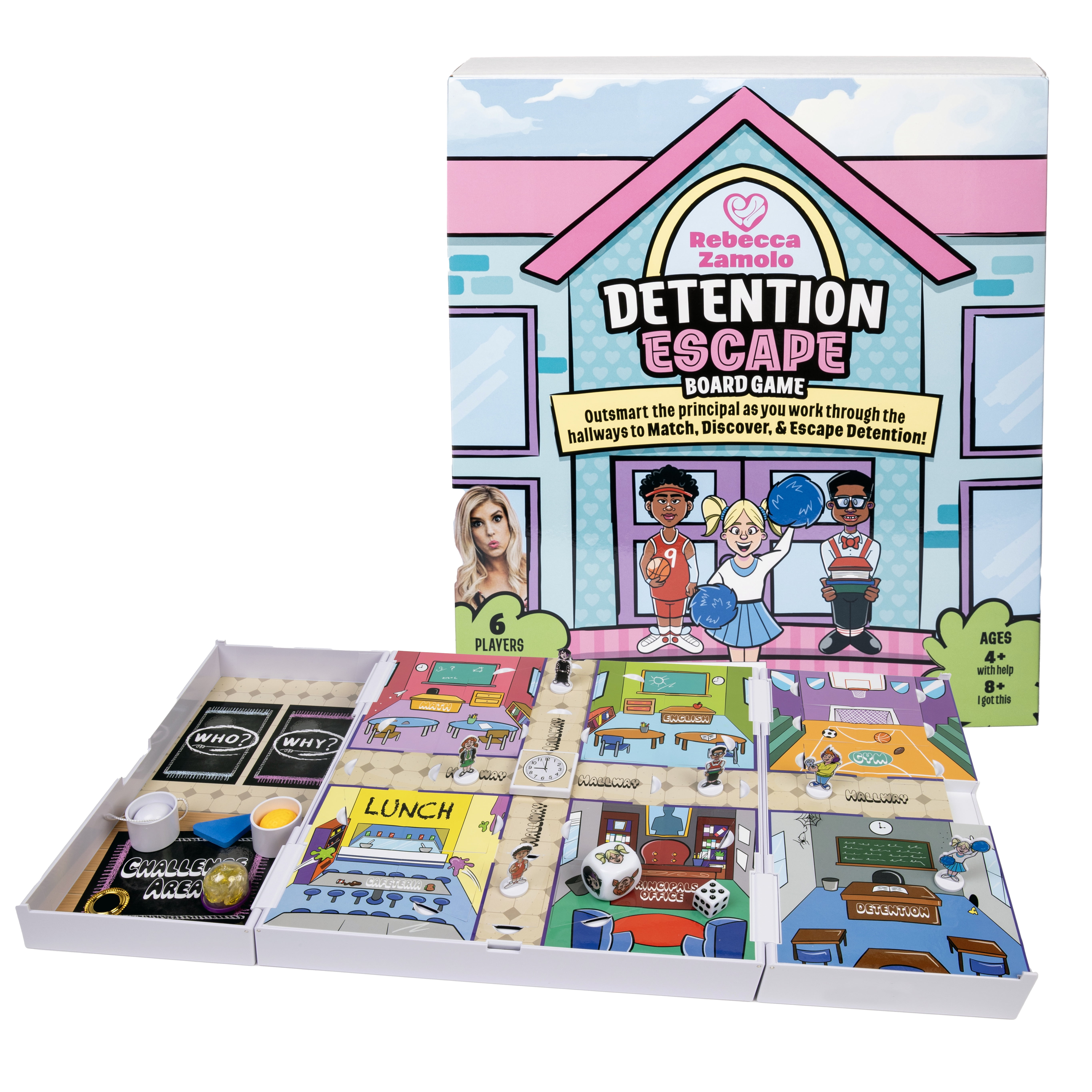 Rebecca Zamolo Detention Escape Board Game for Kids and Family , 2 ...