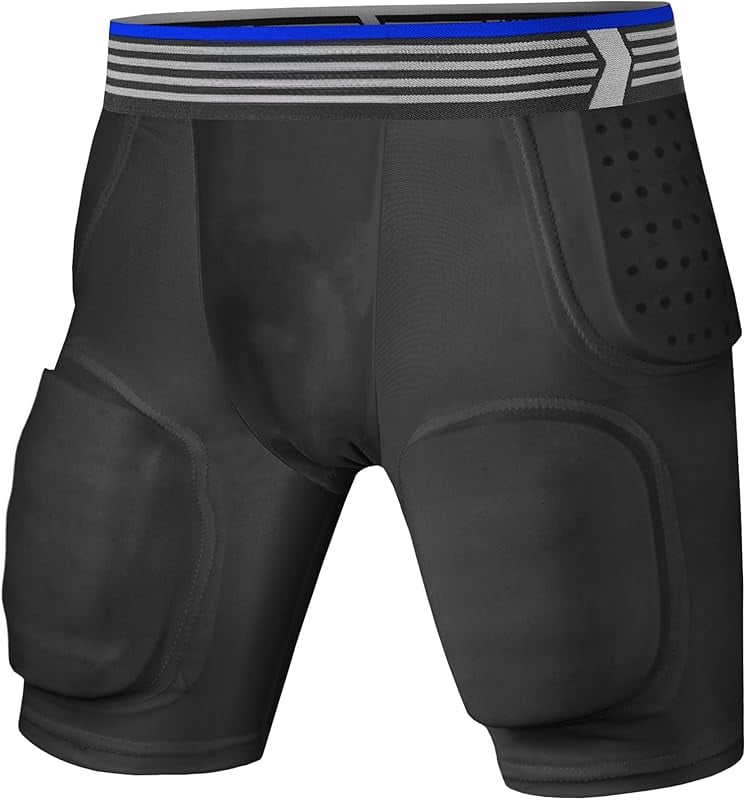 Rebel 5-Pad Youth Football Girdle with Cup Pocket, Lightweight Padded ...