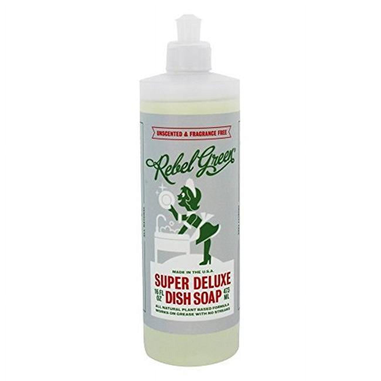 Rebel Green 2071363 16 fl oz Unscented Deluxe Dish Soap - Walmart.com