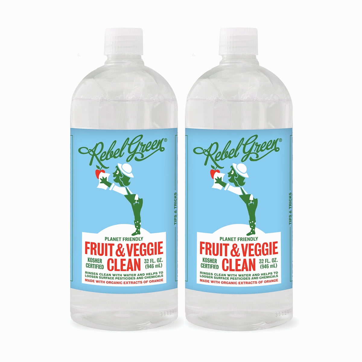 Rebel Green Fruit & Veggie Wash - Natural Produce Wash - Plant-Based ...
