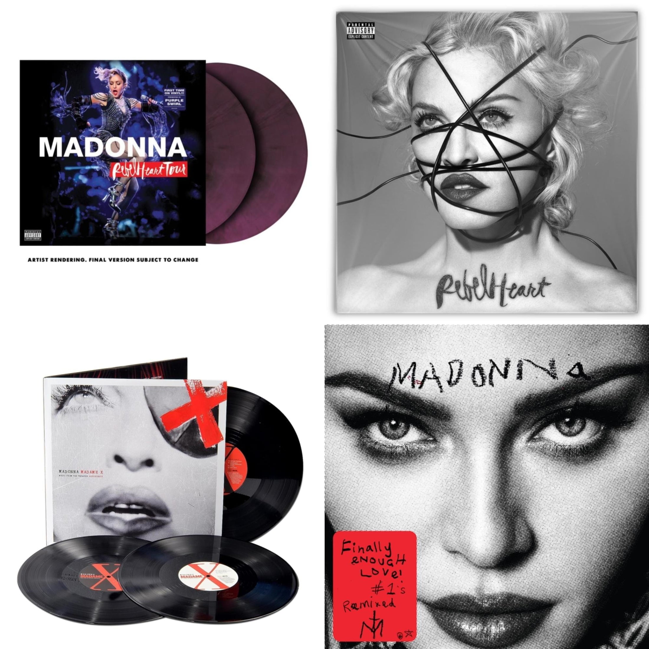 Rebel Heart Tour (X) (Purple Galaxy Swirl Vinyl/2LP) & Rebel Heart ...