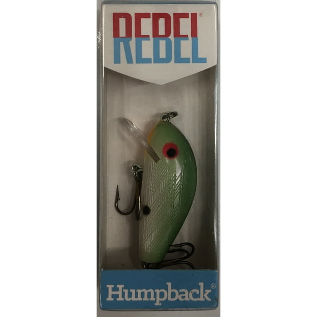 Rebel Humpback Crankbait Green Shad 1 3/4" 1/4 oz. - Walmart.com
