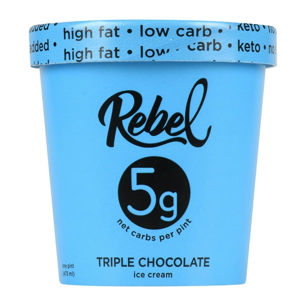 Rebel Ice Cream , Triple Chocolate - Walmart.com