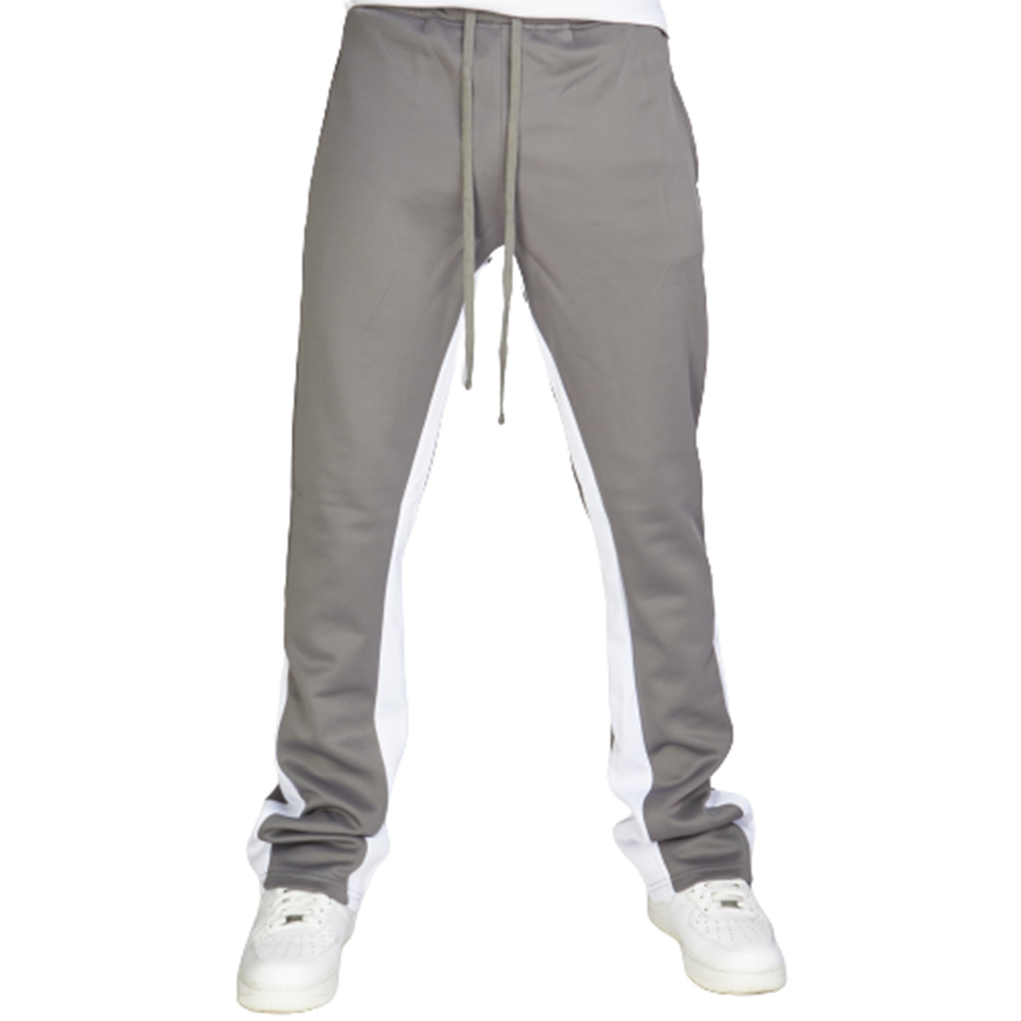 Rebel Minds Men Stacked Track Pants (Grey) - Walmart.com
