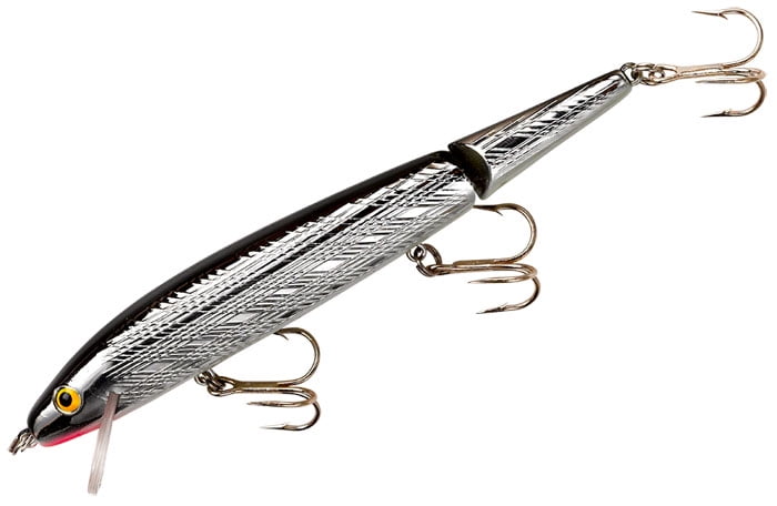 Rebel Minnow Jointed 4.5'' Silver/Black - Walmart.com