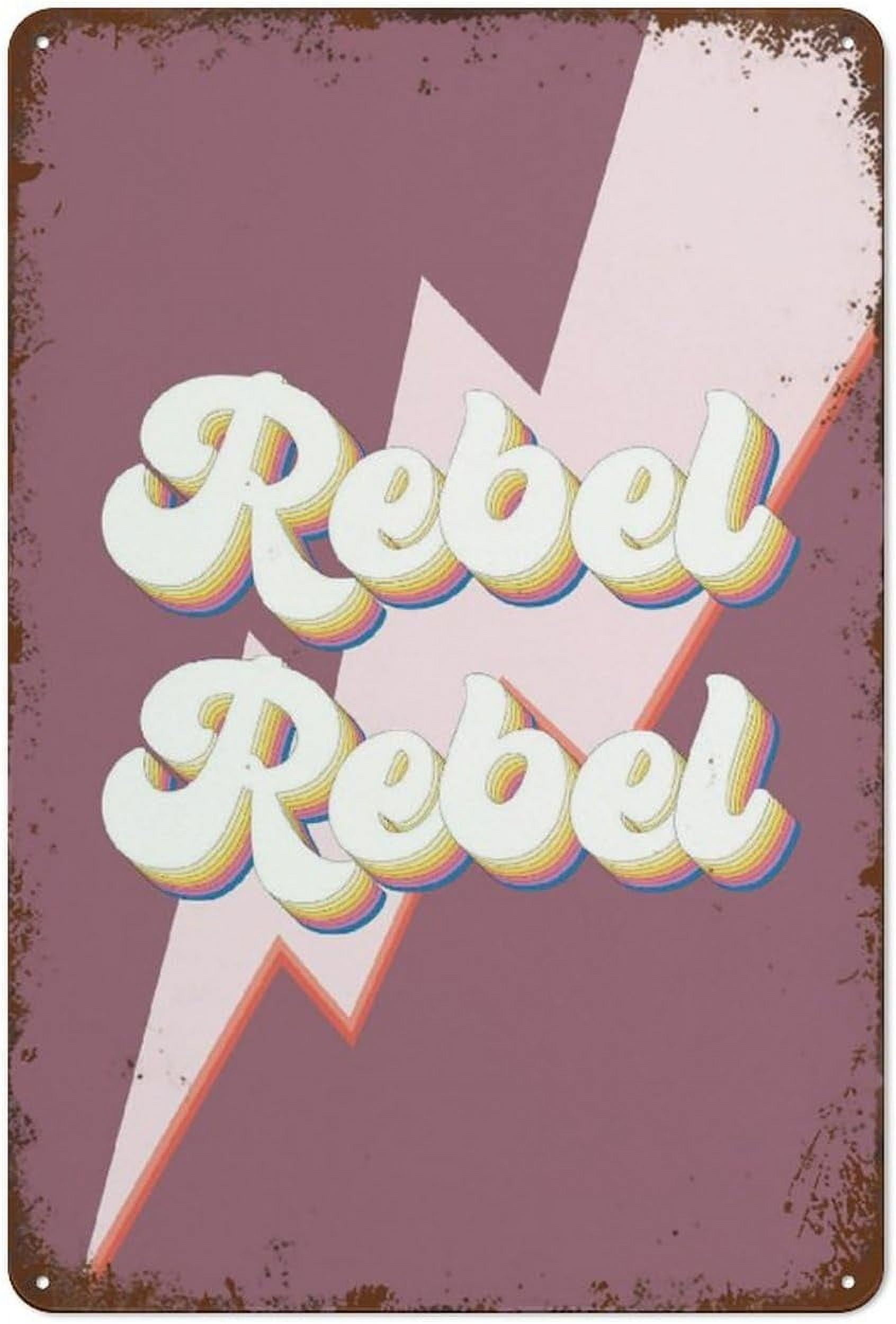 Rebel Poster Metal Tin Signs-Metal Tin Signs Exquisite Wall Art Decor ...