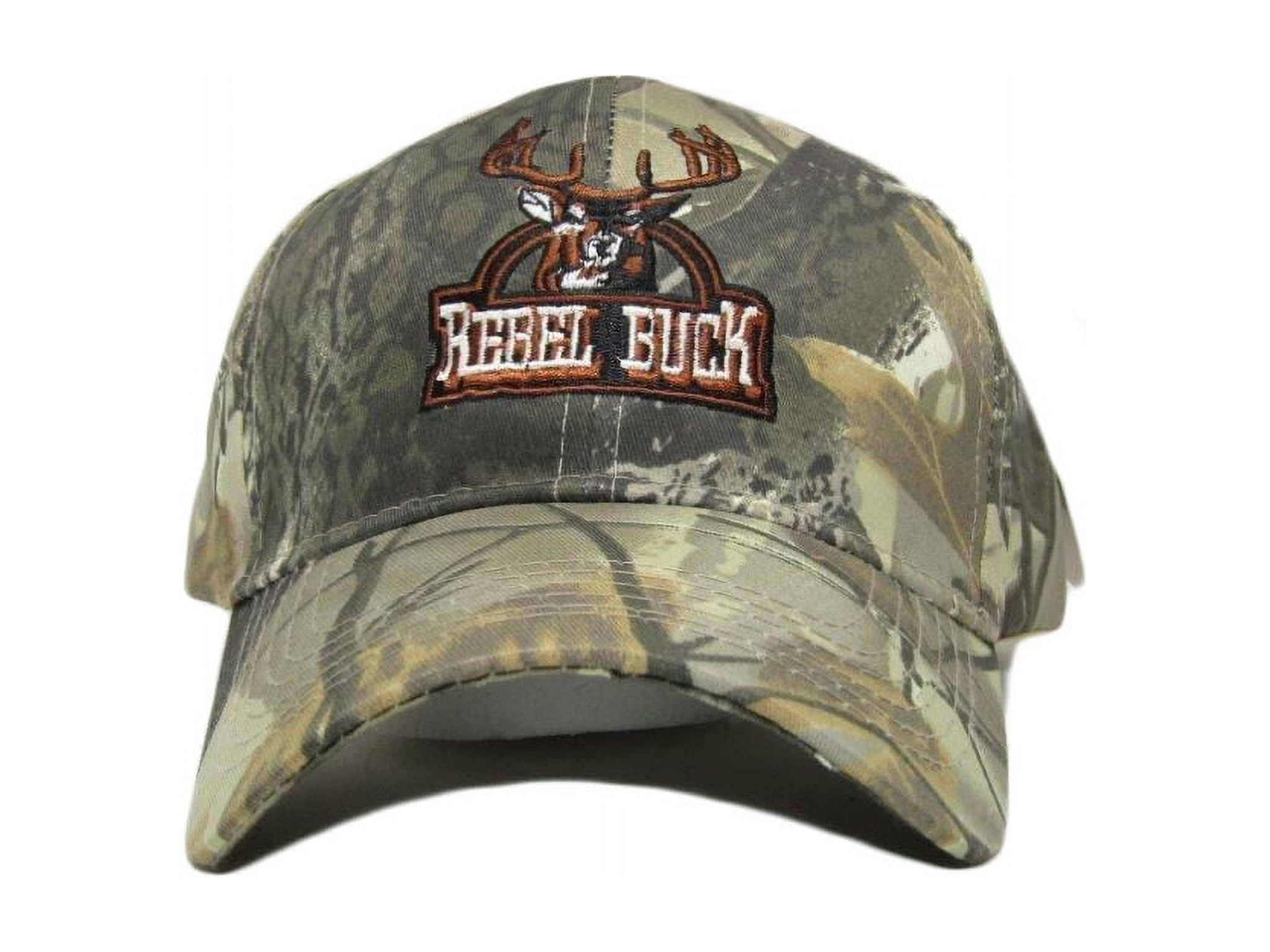 Rebel Redneck "Rebel Buck" Deer Hunting Camo Camouflage Ball Cap Hat ...