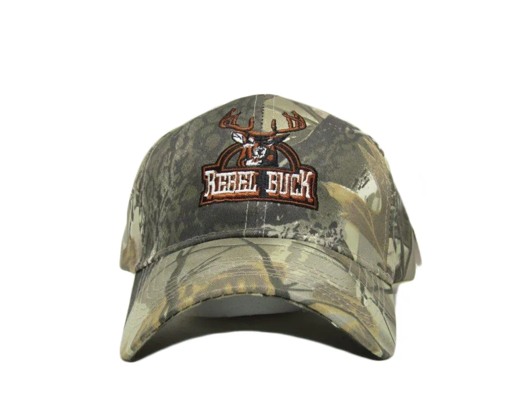 Rebel Redneck "Rebel Buck" Deer Hunting Camo Camouflage Ball Cap Hat ...