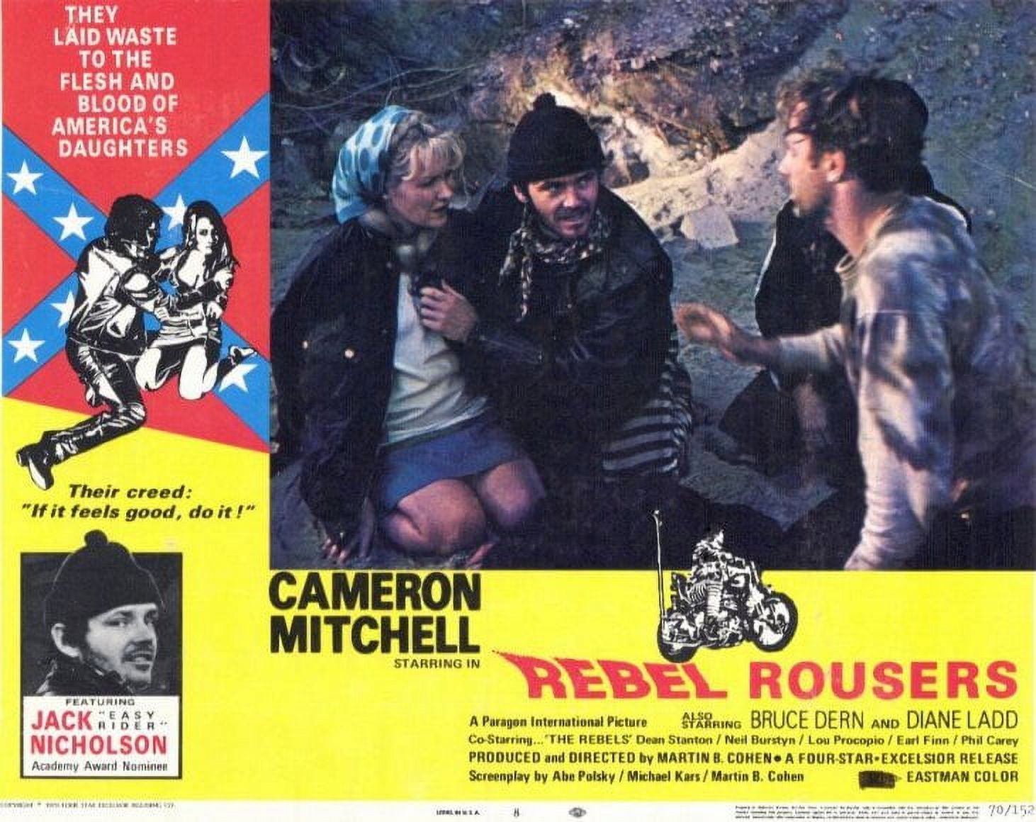 Rebel Rousers - movie POSTER (Style E) (11" x 14") (1970) - Walmart.com