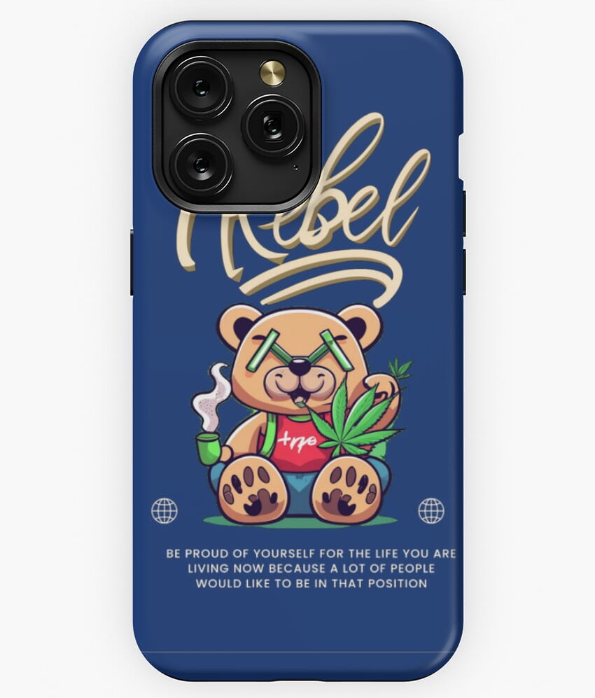Rebel Stoner Dopapod Bear Pop Art G4686 Phone Case for iPhone17 16 15 ...