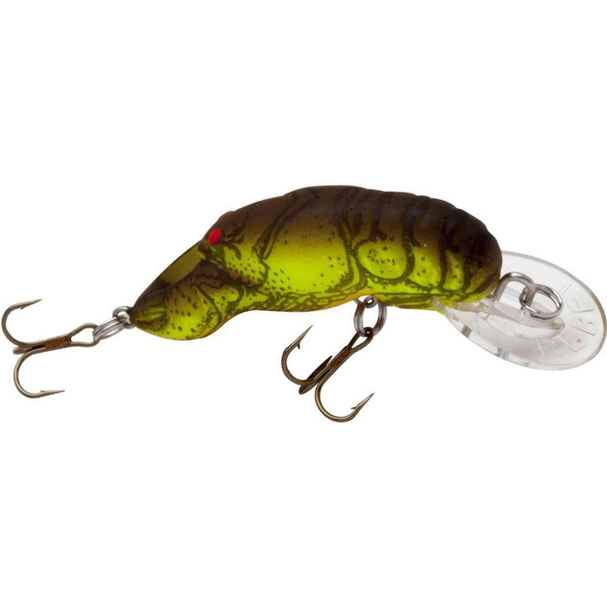 Rebel Teeny Wee Craw Crankbait Chartreuse Brown 1 1/2" 1/10 oz ...