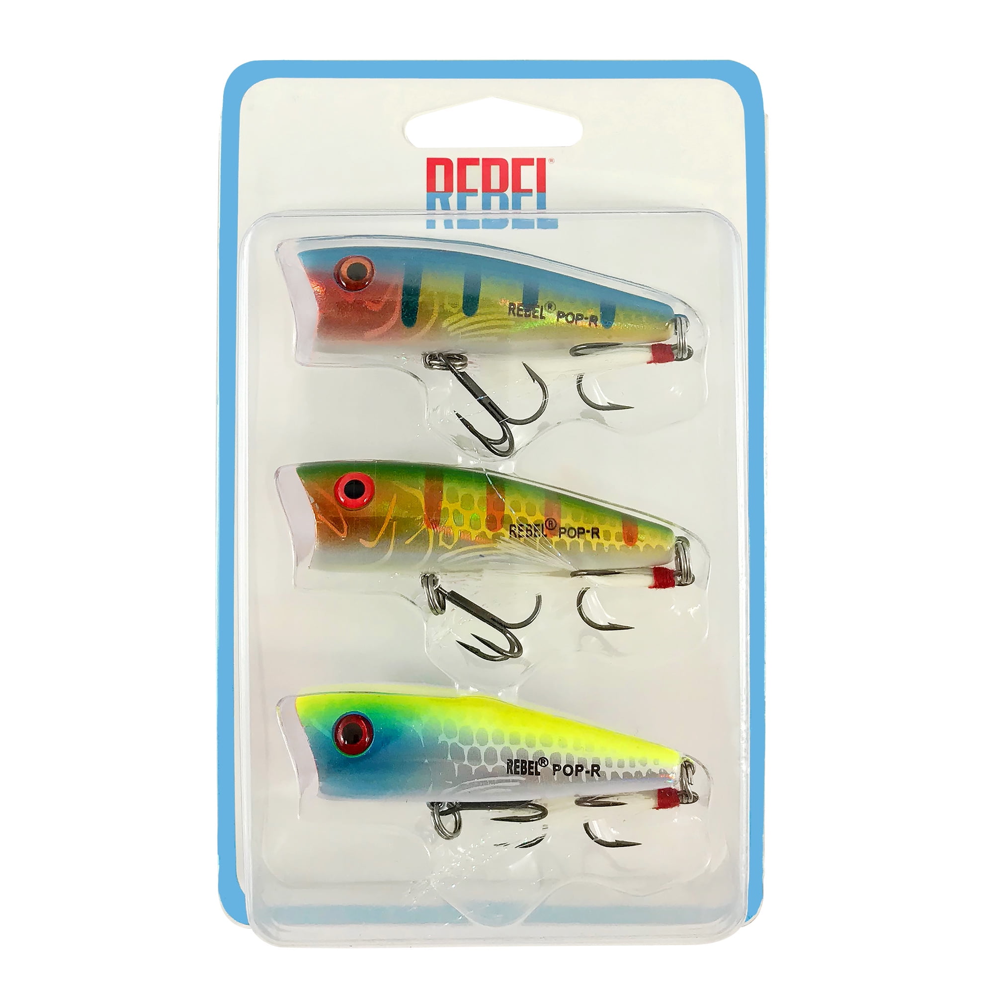 Rebel Lures Topwater2- 3 Pack - Freshwater Barbless Lures - Walmart.com