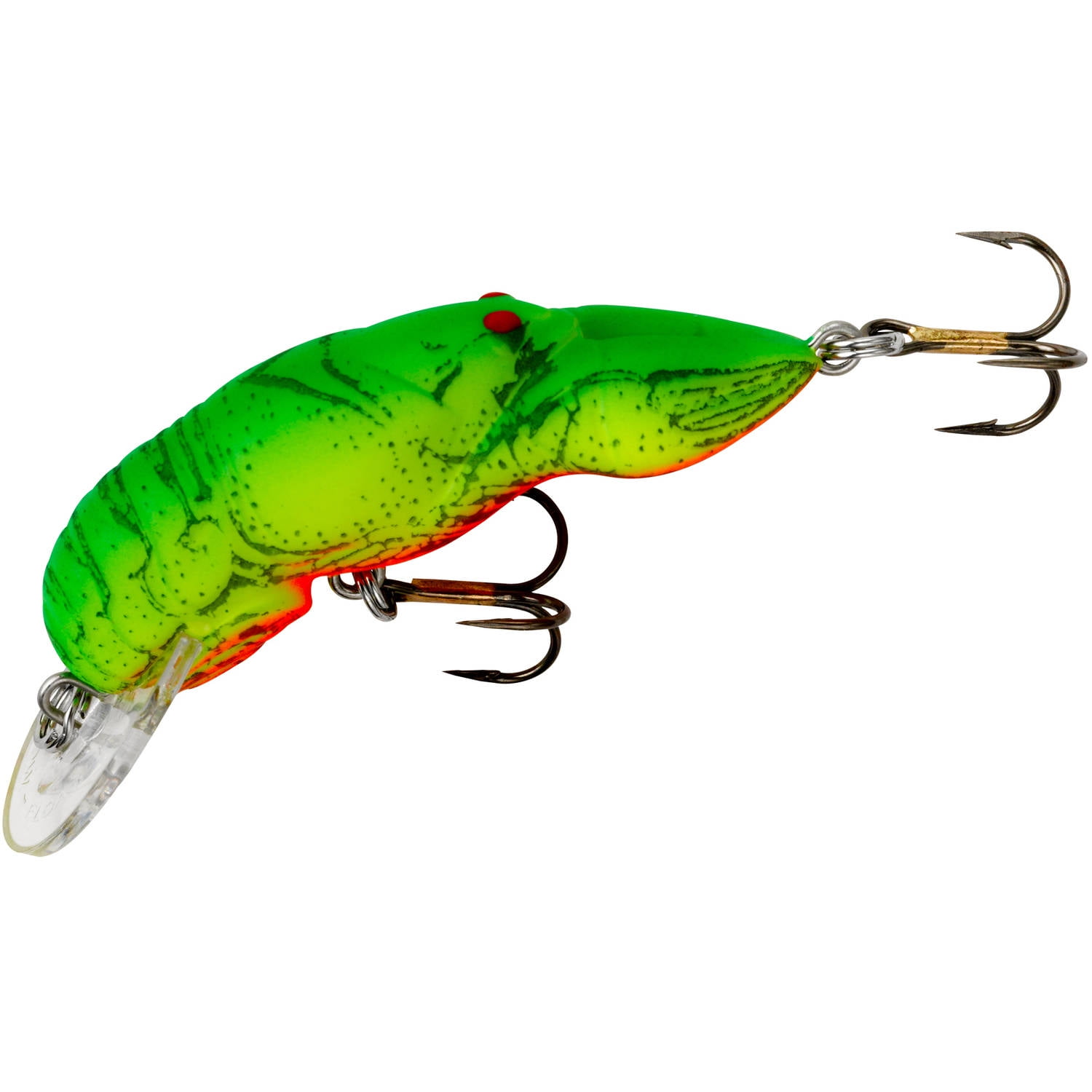 Rebel Wee Craw Fishing Lure Hard bait Chartreuse Green Back 2 in 1/5 oz ...