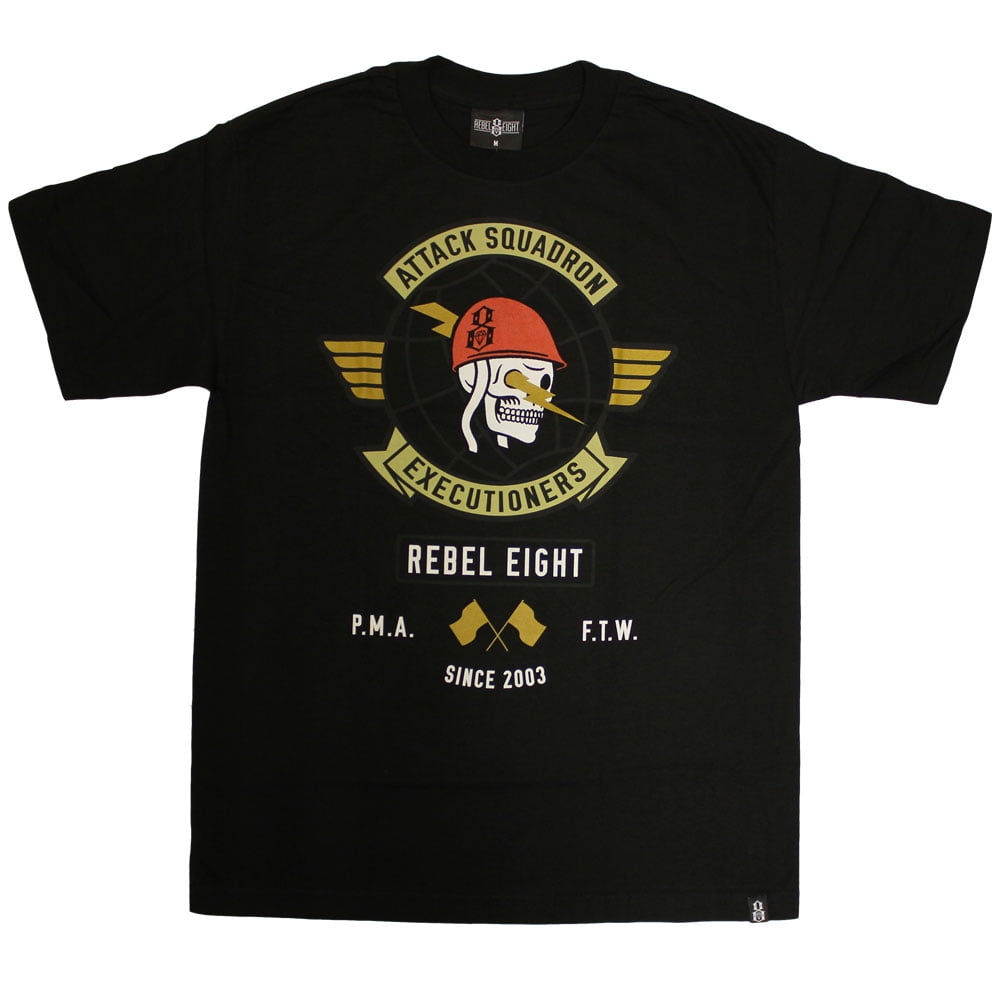 Rebel8 Attack Squadron Executioners T-shirt Black - Walmart.com