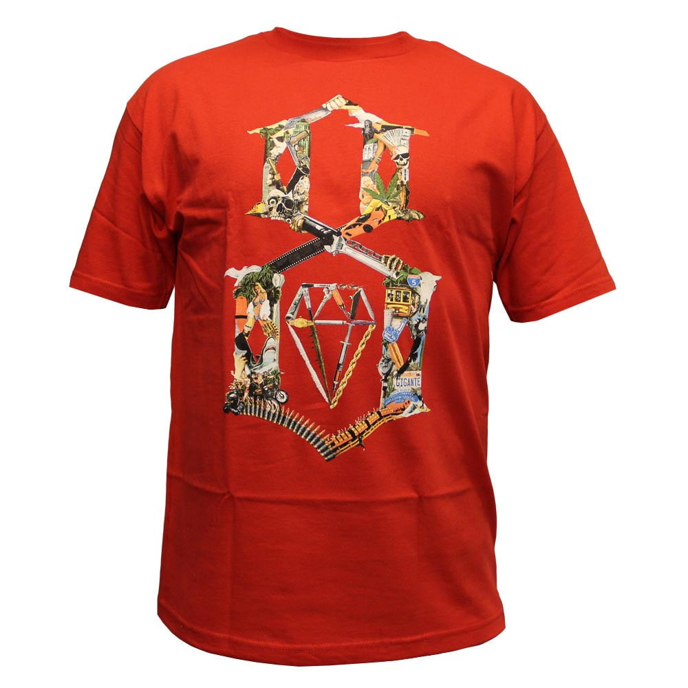 Rebel8 Logo Collage T-shirt Red - Walmart.com
