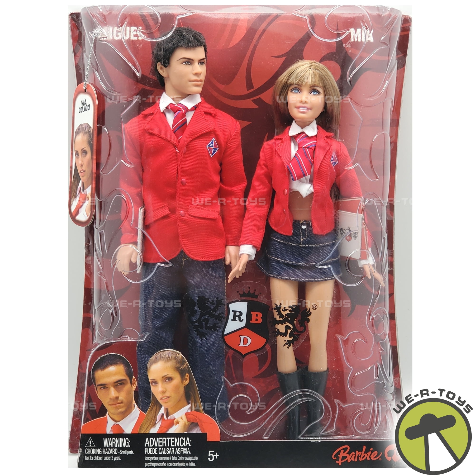 Rebelde Mia and Miquel Barbie Dolls Giftset 2008 Mattel N2755 NEW ...