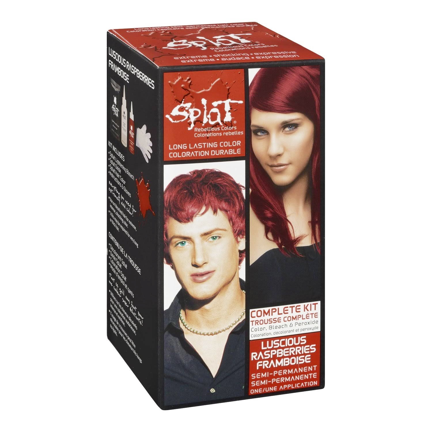 Rebellious Colors Complete Hair Color Kit Luscious Raspberries, Pack of ...