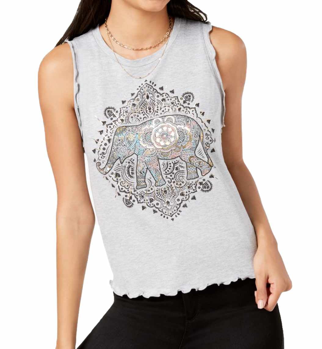 Rebellious One Womens Hamsa Metallic Graphic Tank Top - Walmart.com