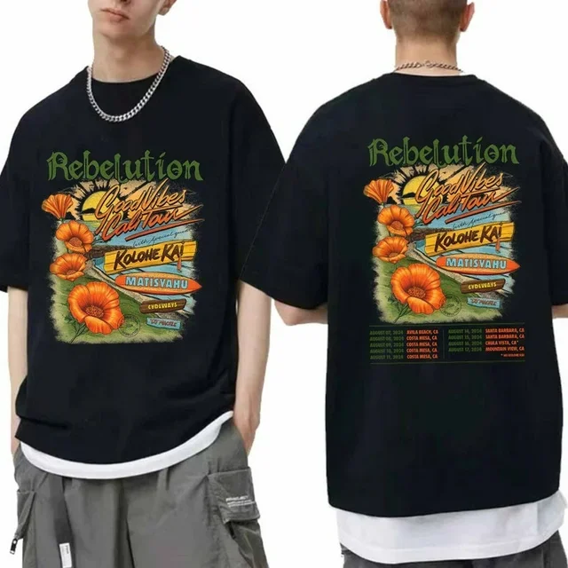 Rebelution Band Logo Rebelution Good Vibes Cali 2024 Tour Shirt,