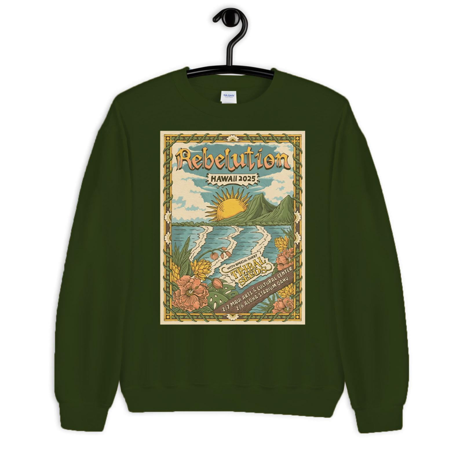 Rebelution Hawaii 2025 Tour Poster Shirt-TH52226 - Walmart.com