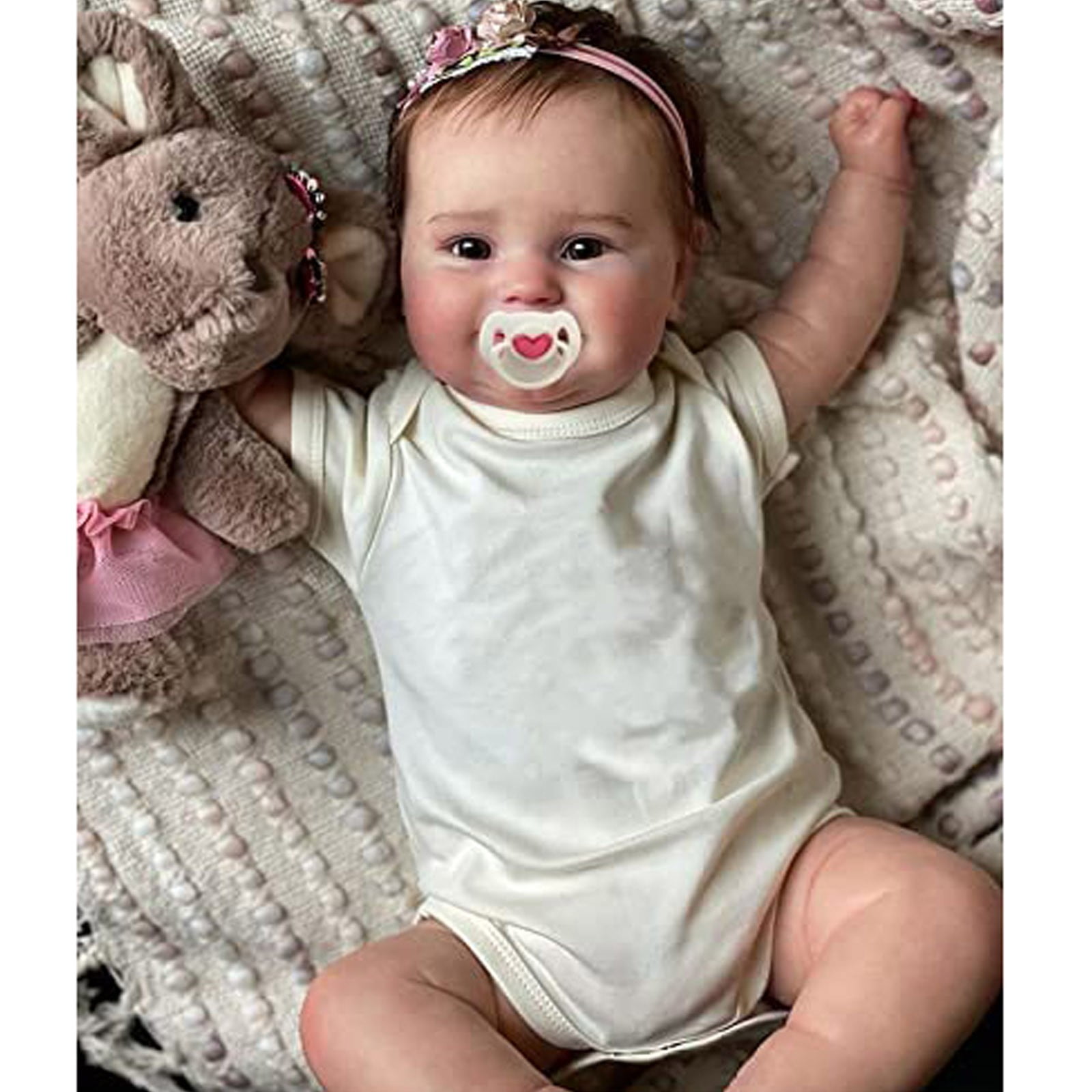 Reborn Baby Dolls - 15-inch Cute Soft Vinyl Realistic Baby Doll Real Life Baby Dolls Perfect for ...