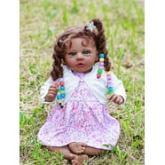 RSG Lifelike Reborn Black Girl- 18-Inch Realistic Newborn Real Life Baby Dolls with Clothes and ...