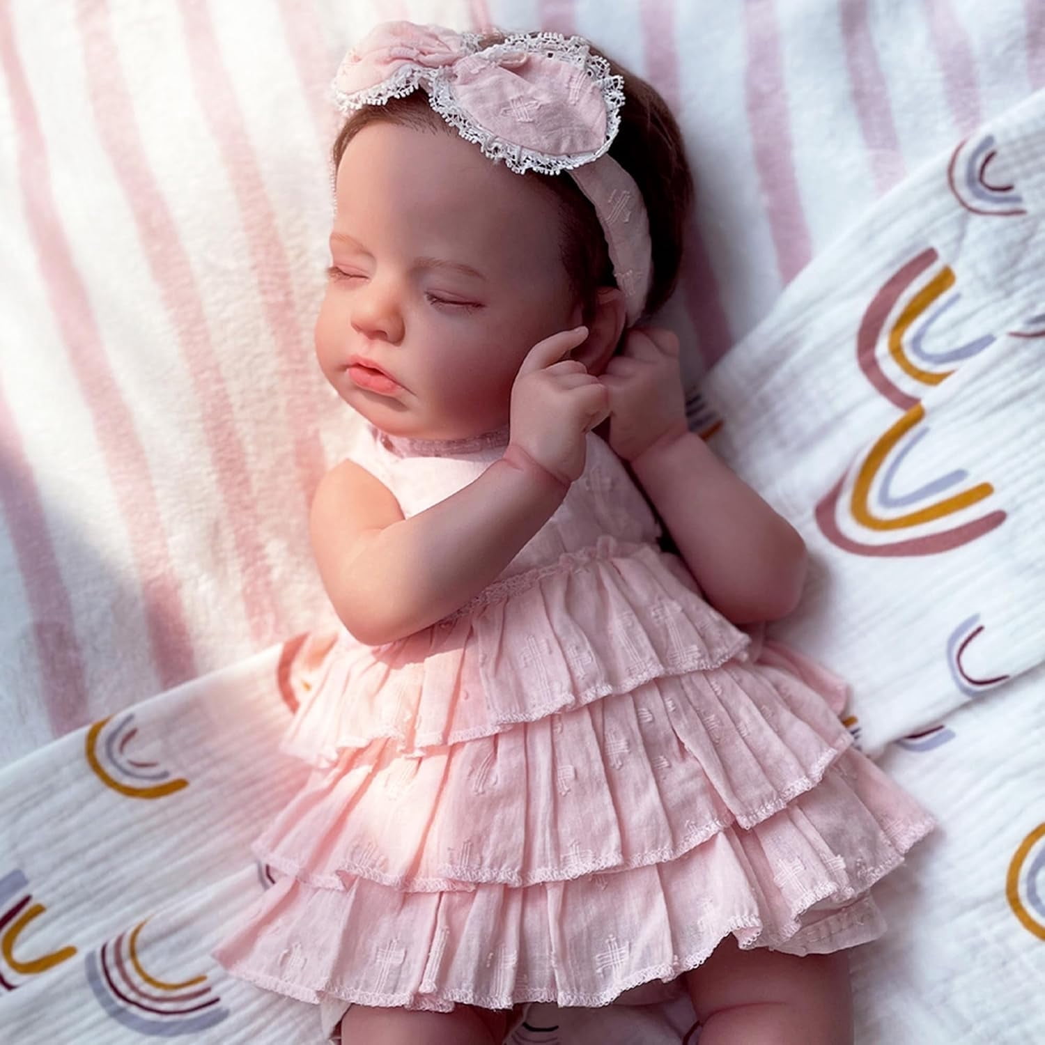 Reborn Baby Dolls Girl - 20 Inch Realistic Sleeping Newborn Baby Doll ...