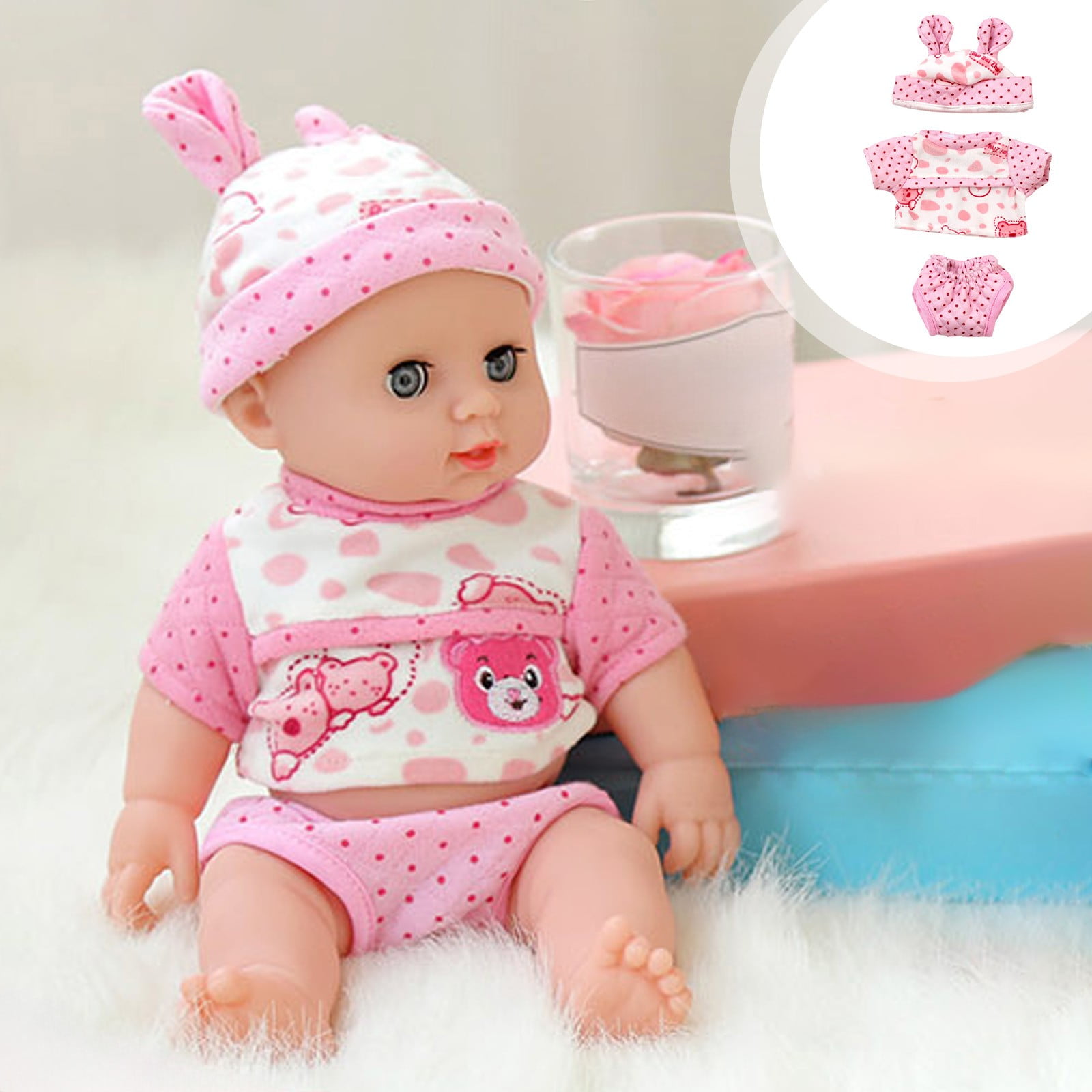 Reborn Doll for Toddlers Girl 30cm Xiafu Doll Clothes Rabbit Frog ...