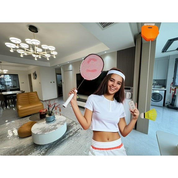 Rebound Badminton Trainer,Self Training Badminton,Automatic,Remote ...