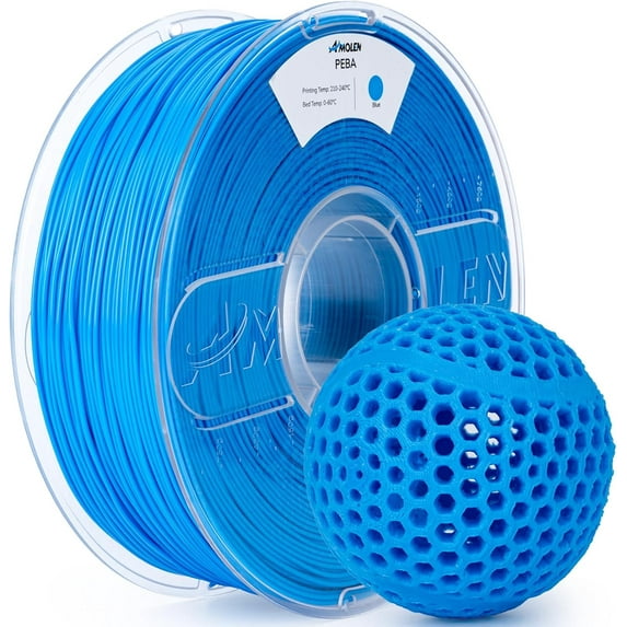 Rebound PEBA 90A Flexible Filament, 1.75mm 3D Printer Filament, 78% ...