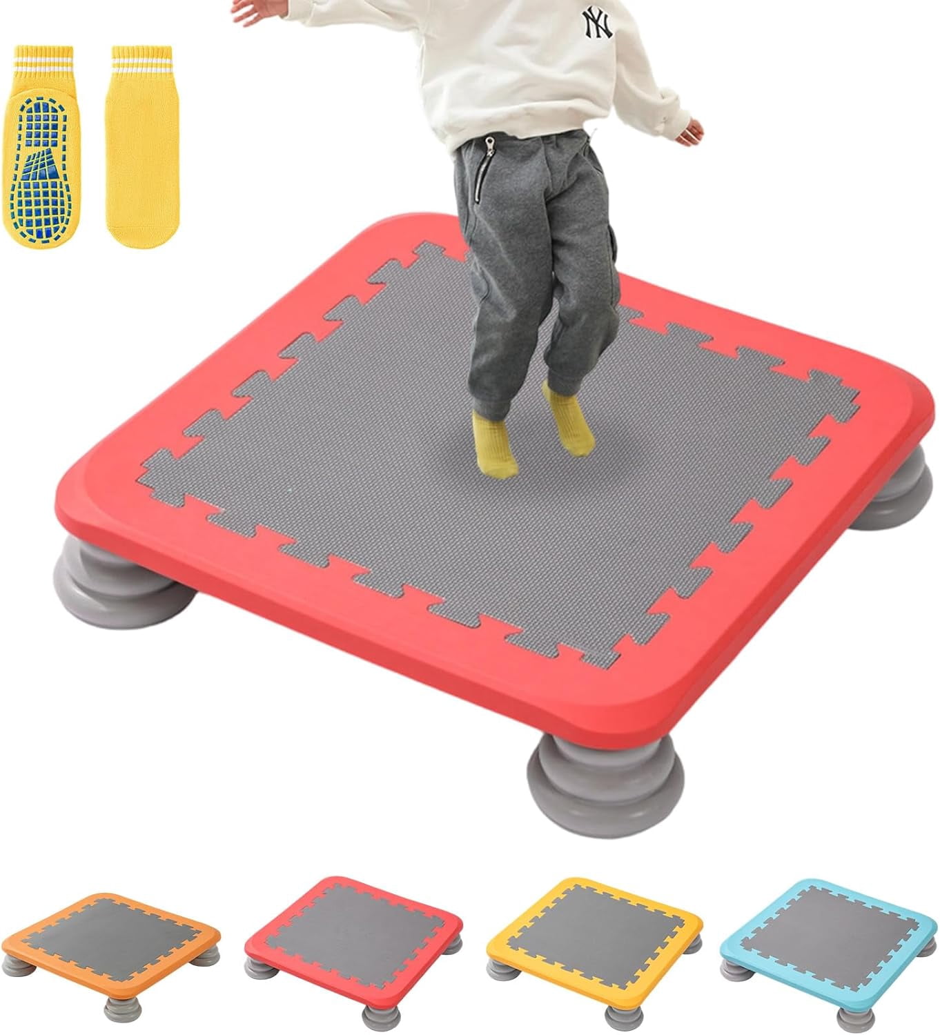 Rebounder Board Trampoline, Kids Trampoline Rebounder Bouncing Board ...