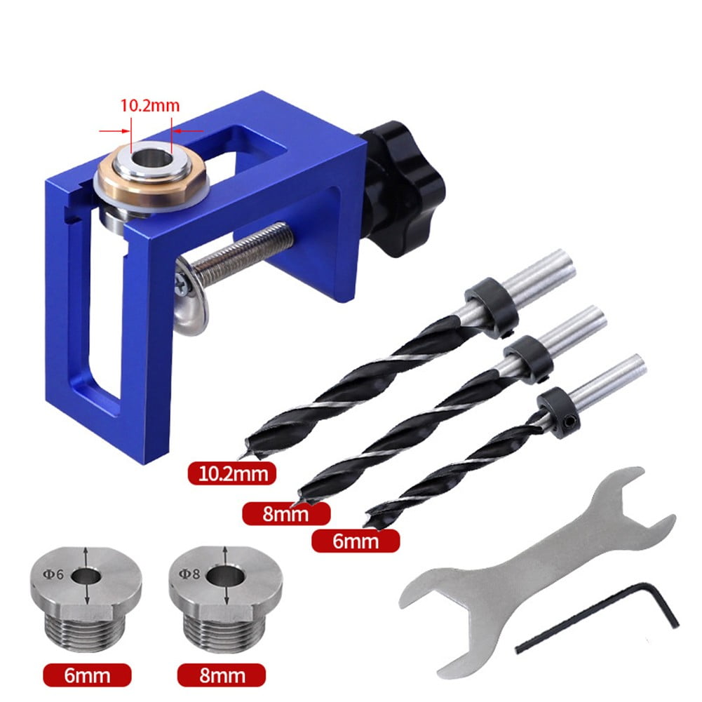 Rebounder Doweling Jig Kit Cabinet Door Vertical Drilling Locator Hole ...