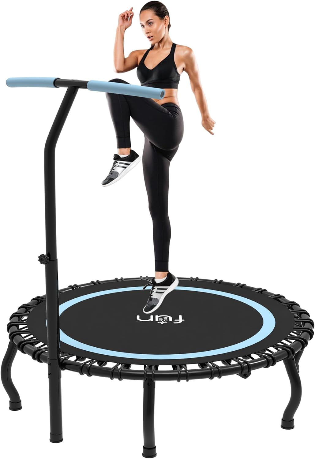 Rebounder Mini Trampoline Indoor for Adults, 330LBS Foldable Fitness ...
