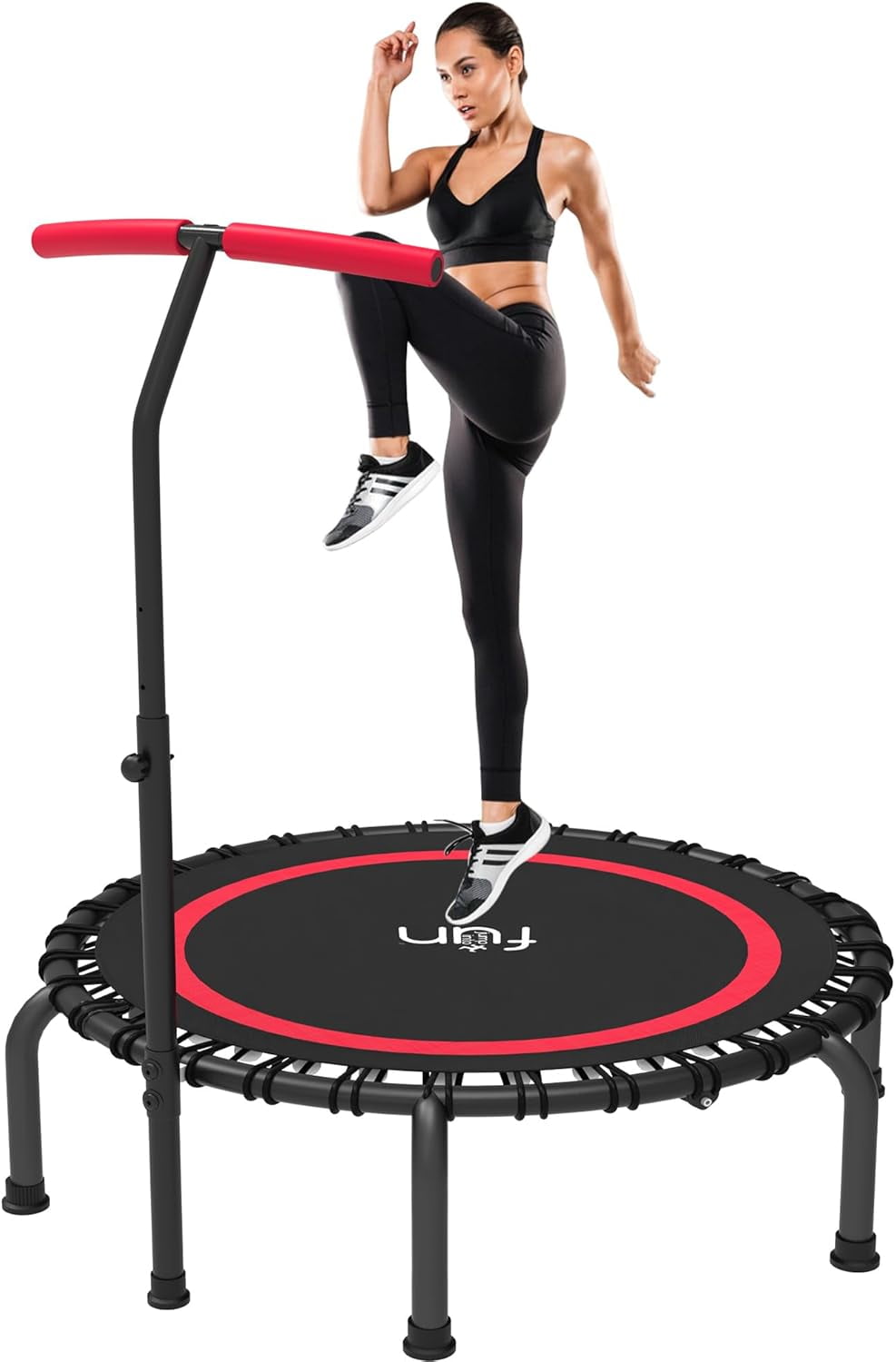 Rebounder Mini Trampoline Indoor for Adults, 330LBS Foldable Fitness ...