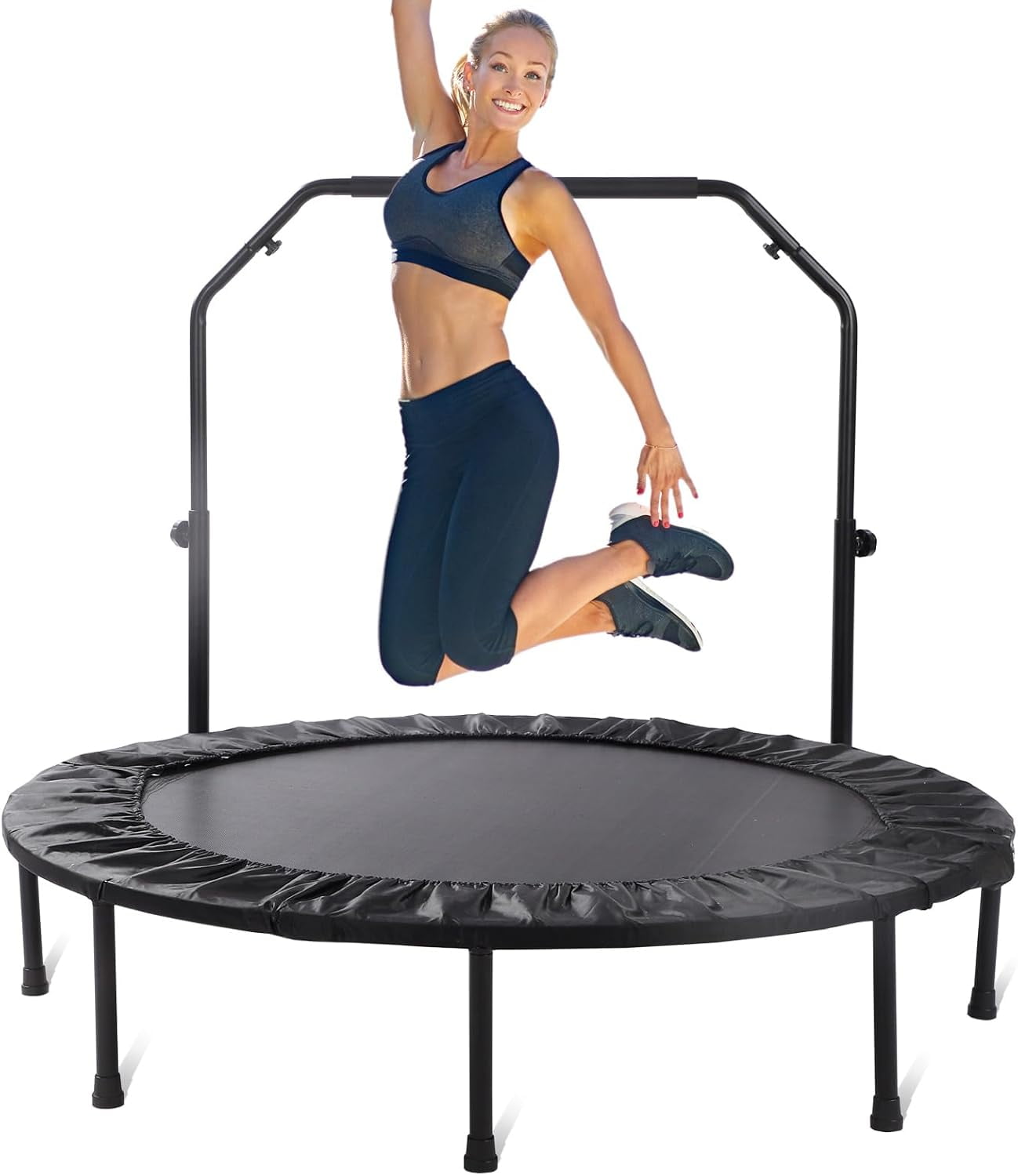 Rebounder Trampoline for Adults, 40"/50" Foldable Spring Fitness ...