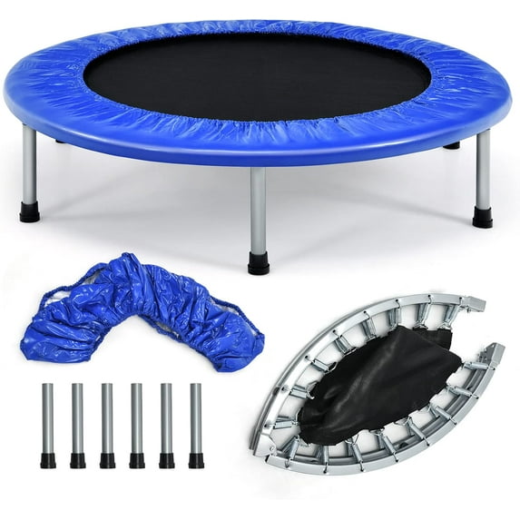 Rebounder Trampoline for Adults, Mini Exercise Trampoline with Safety ...