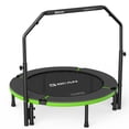 BCAN 48" Foldable Trampoline, Fitness Rebounder with Adjustable Foam ...