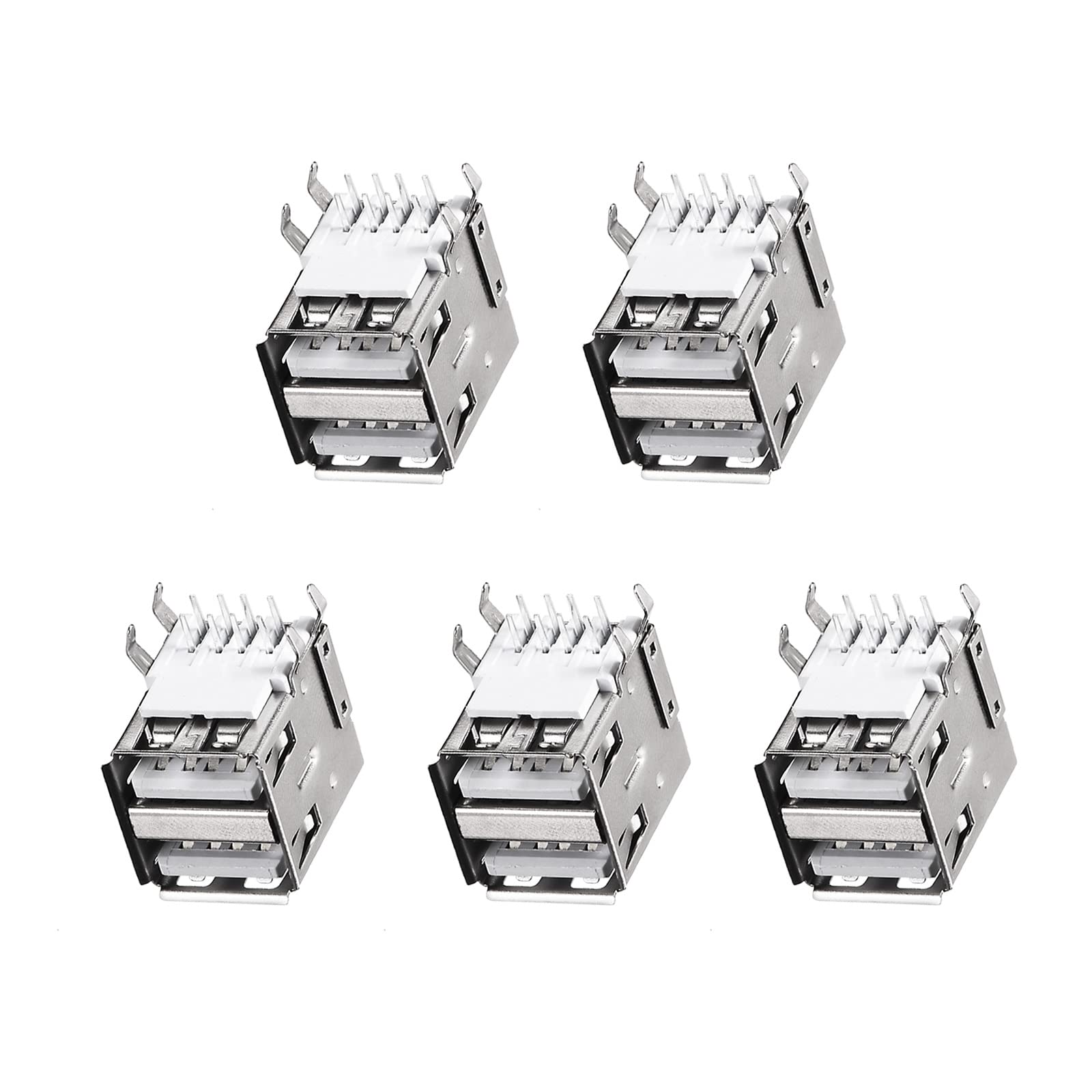 Rebower USB PCB Socket Type-A 8Pin Horizontal 90 Degree Inline ...