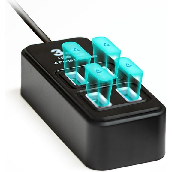 Rebuff Reality USB Hub - 4-Port USB Hub for Vive Tracker USB Dongles ...