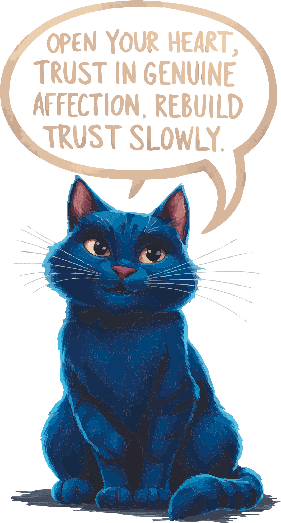 Rebuild Trust Slowly Quote Cat Kitten Positive Life Motivation ...