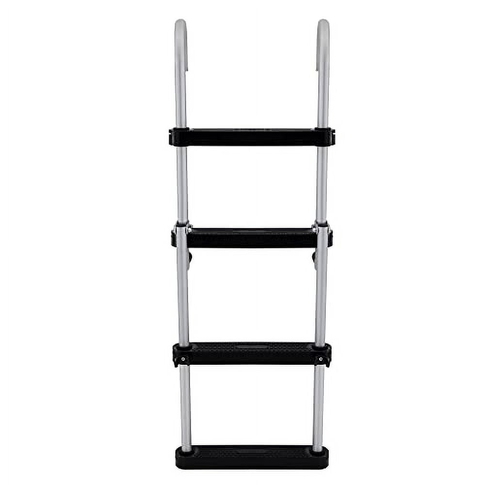 RecPro Marine Pontoon Boat 4 Step Folding Boarding Ladder AL-B4 ...