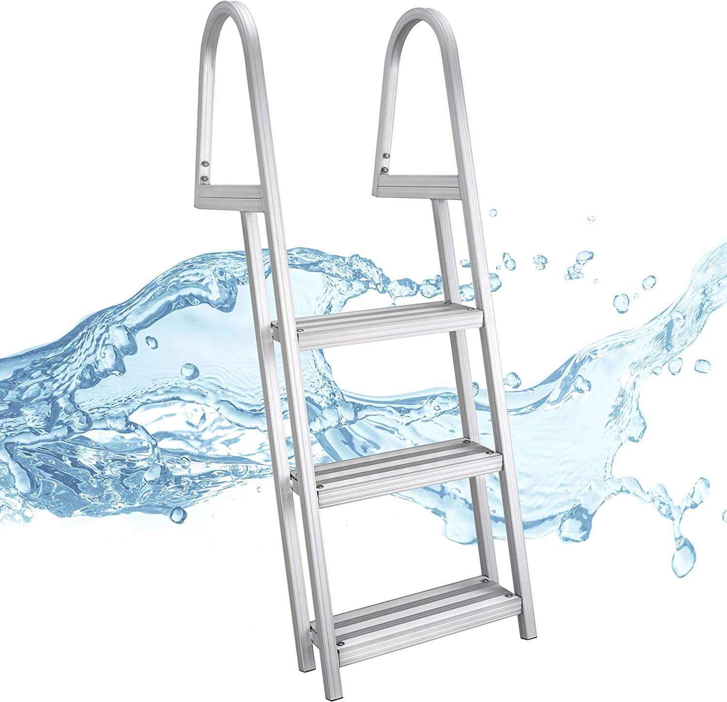 RecPro Marine Pontoon Boat Dock Heavy Duty Aluminum Removable Boarding ...