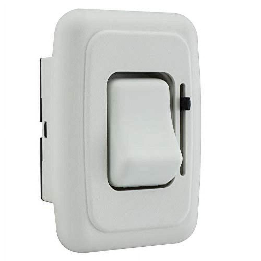 RecPro RV 12V DC Toggle Style Light Switch with High-Side Dimmer (White ...