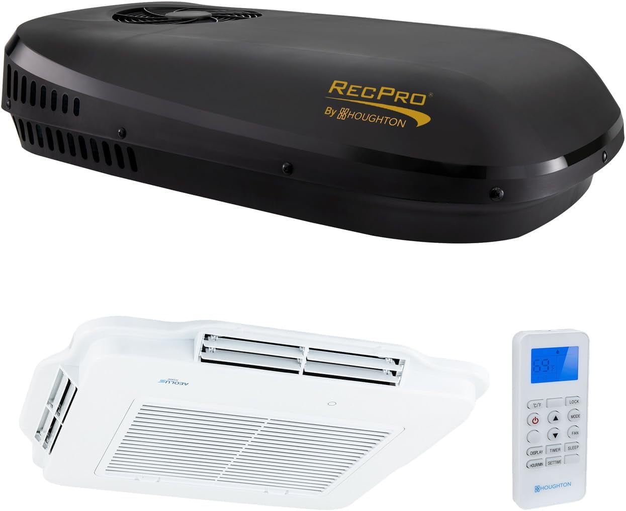 RecPro RV 48V Air Conditioner Non-Ducted Low Profile | With Heat Pump ...