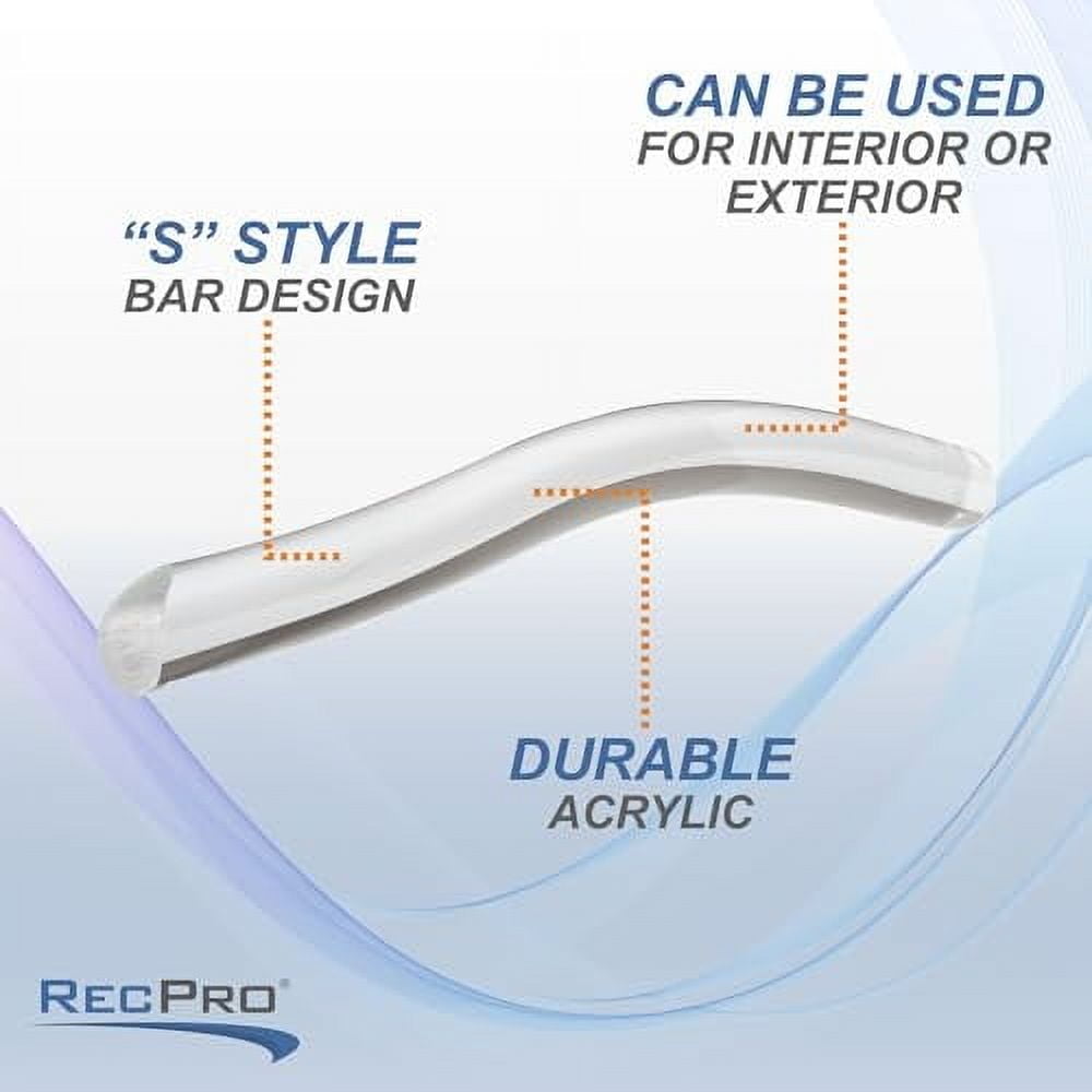 RecPro RV Acrylic Entry Door Grab Handle | 1" L x 11 1/2" W | S Style ...