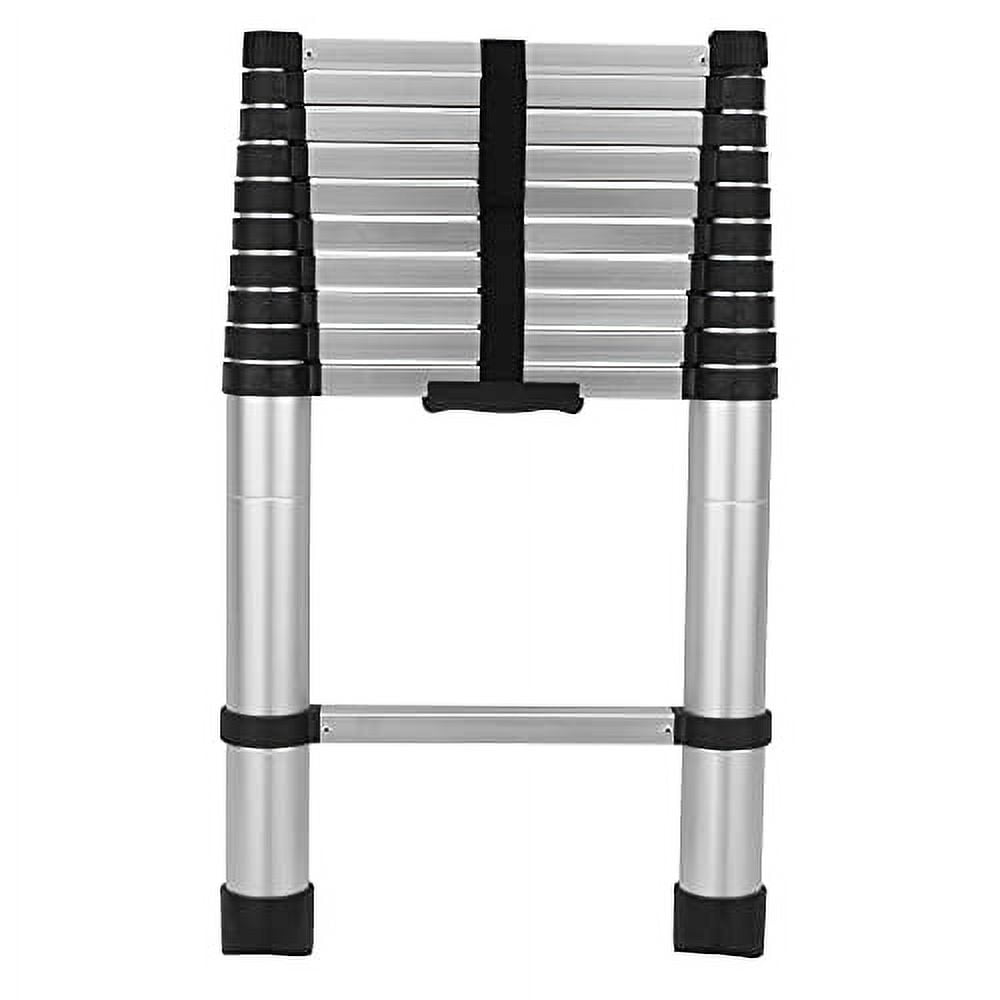 RecPro RV Aluminum Telescoping Ladder | Collapsible Extension Ladder ...