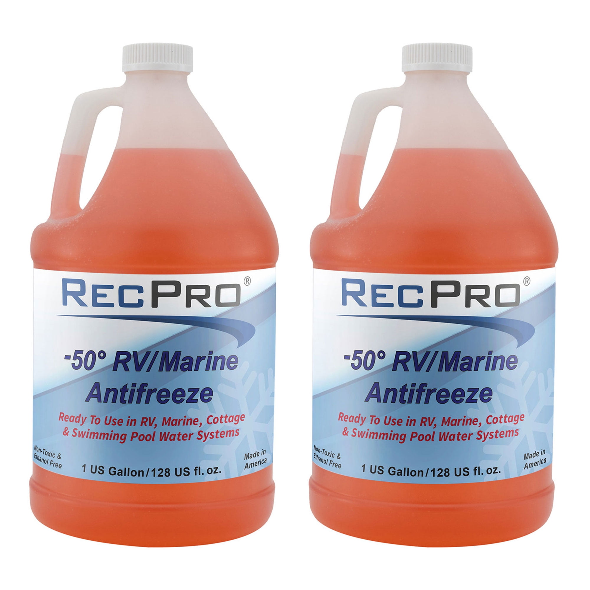 RecPro RV Antifreeze Concentrate Fluid for Winterizing Vehicles (2 Pack ...