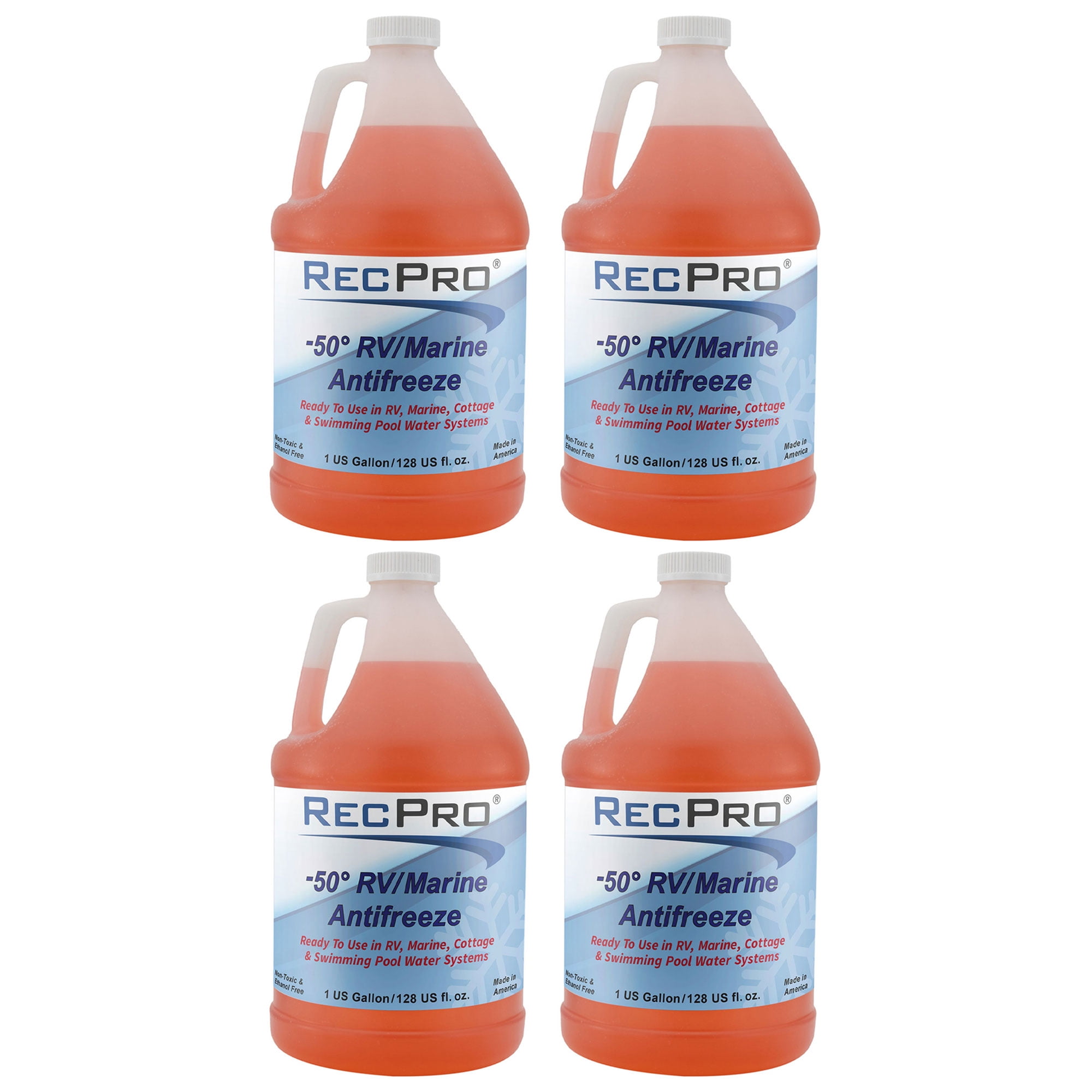 RecPro RV Antifreeze Concentrate Fluid for Winterizing Marine Waterline ...